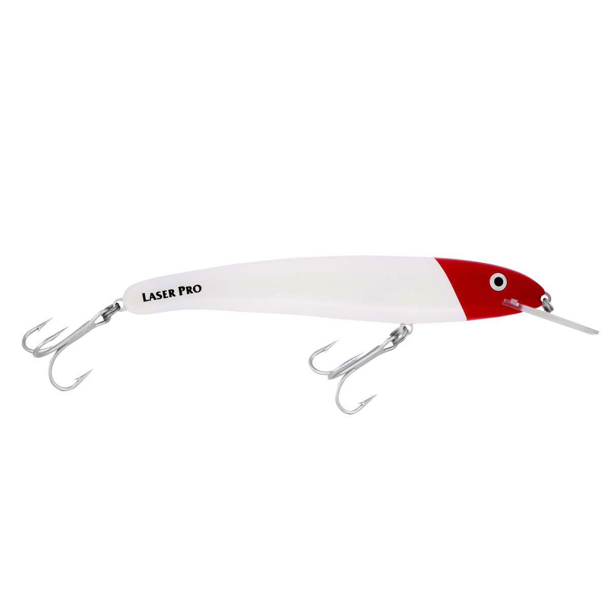 Halco Laser Pro X Deep Diver Hard Body Lure 190mm White Redhead | BCF