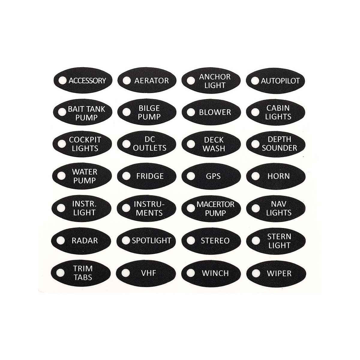 Bowline Switch Panel Label Set | BCF