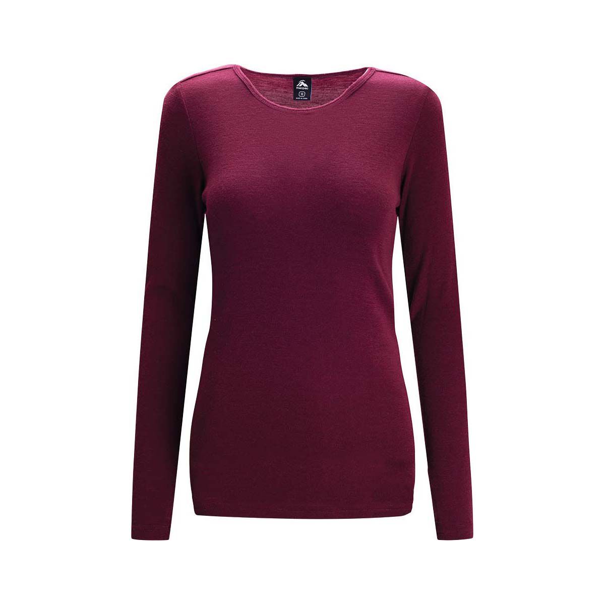 Macpac Women’s 220 Merino Long Sleeve Top Tawny Port 6 | BCF