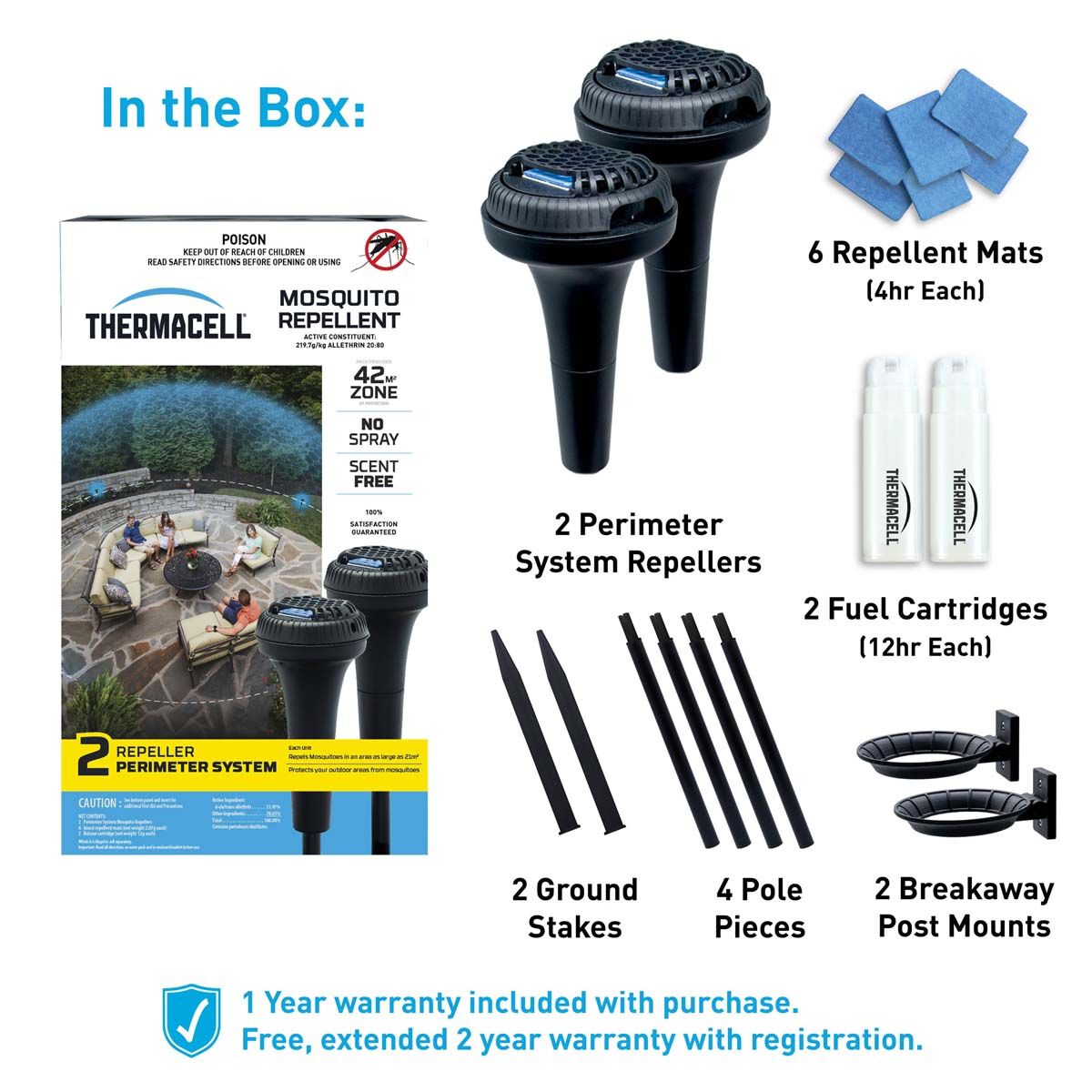 Thermacell Perimeter Mosquito Repellent System - Two Pack | BCF