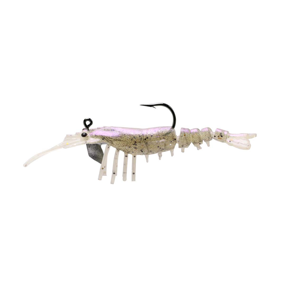 Samaki Live Shrimp Soft Plastic Lure 50mm Pearl Prawn | BCF