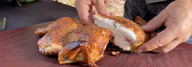 How to nail BBQ chicken on gas